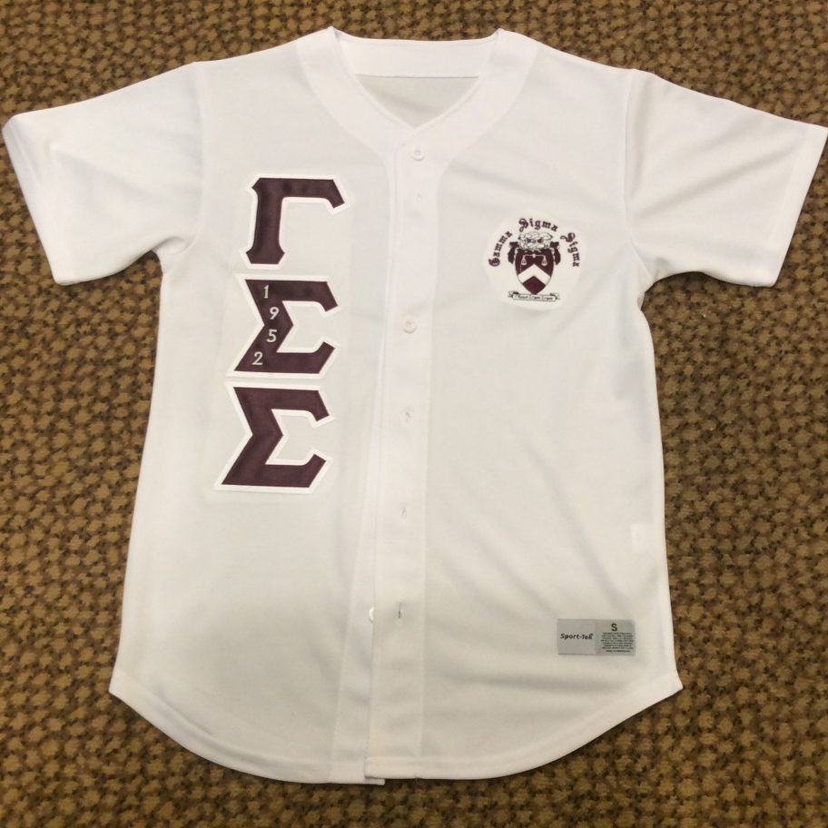 Gamma Sigma Sigma White Baseball Jersey – Young Ryder